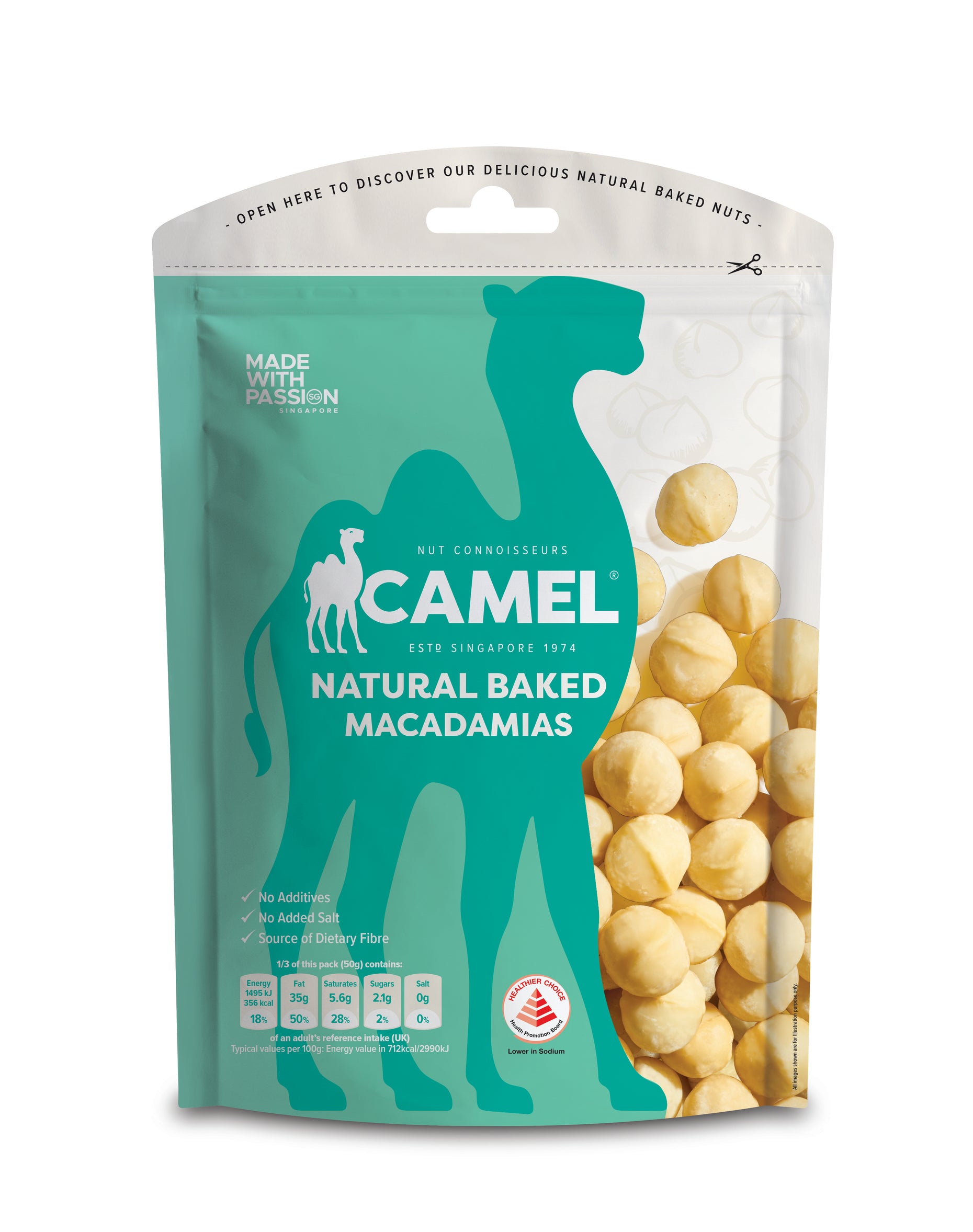Natural Baked Macadamias – Camel Nuts