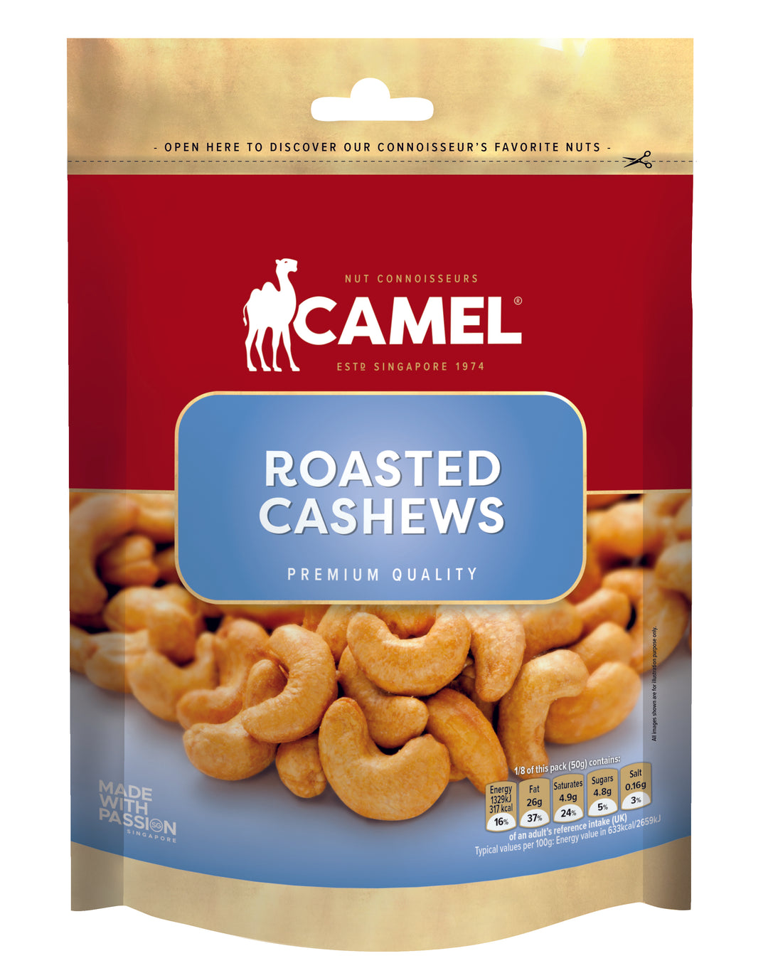 Roasted Cashews – Camel Nuts