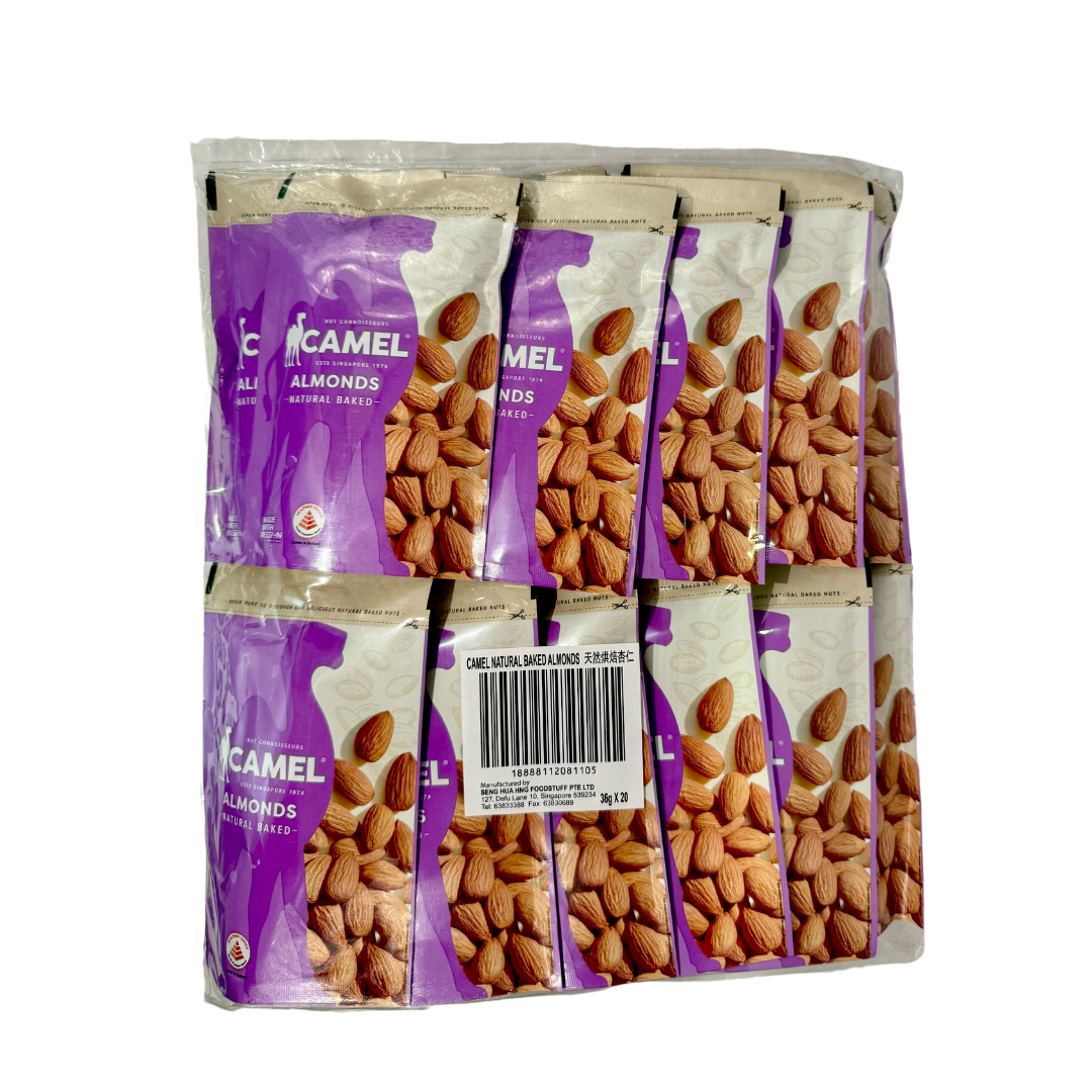 Natural Baked Almonds – Camel Nuts